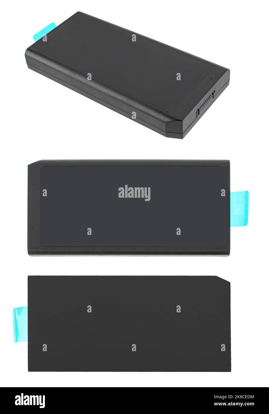 battery for a laptop, a spare part for a computer, on a white ...