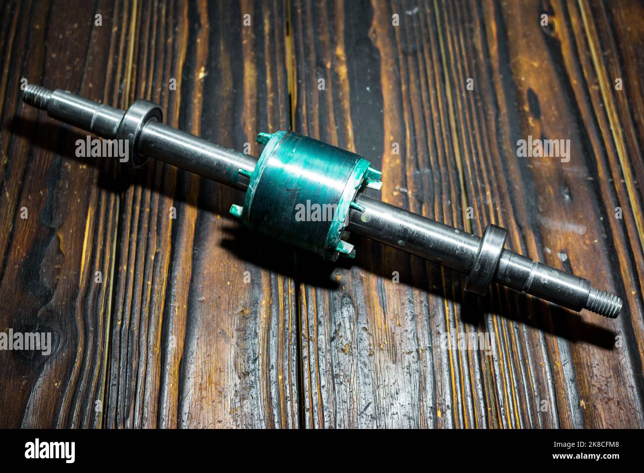 Rotor of asynchronous electric motor close up Stock Photo - Alamy