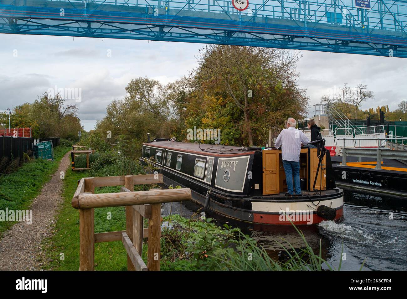 Harefield, Uxbridge, UK. 22nd October, 2022. The High Speed Rail, HS2 project have built a ...
