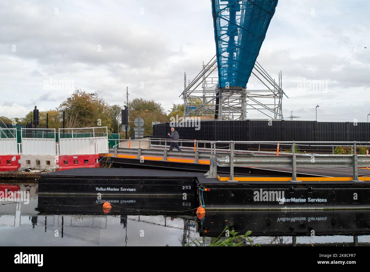 Harefield, Uxbridge, UK. 22nd October, 2022. The High Speed Rail, HS2 project have built a ...