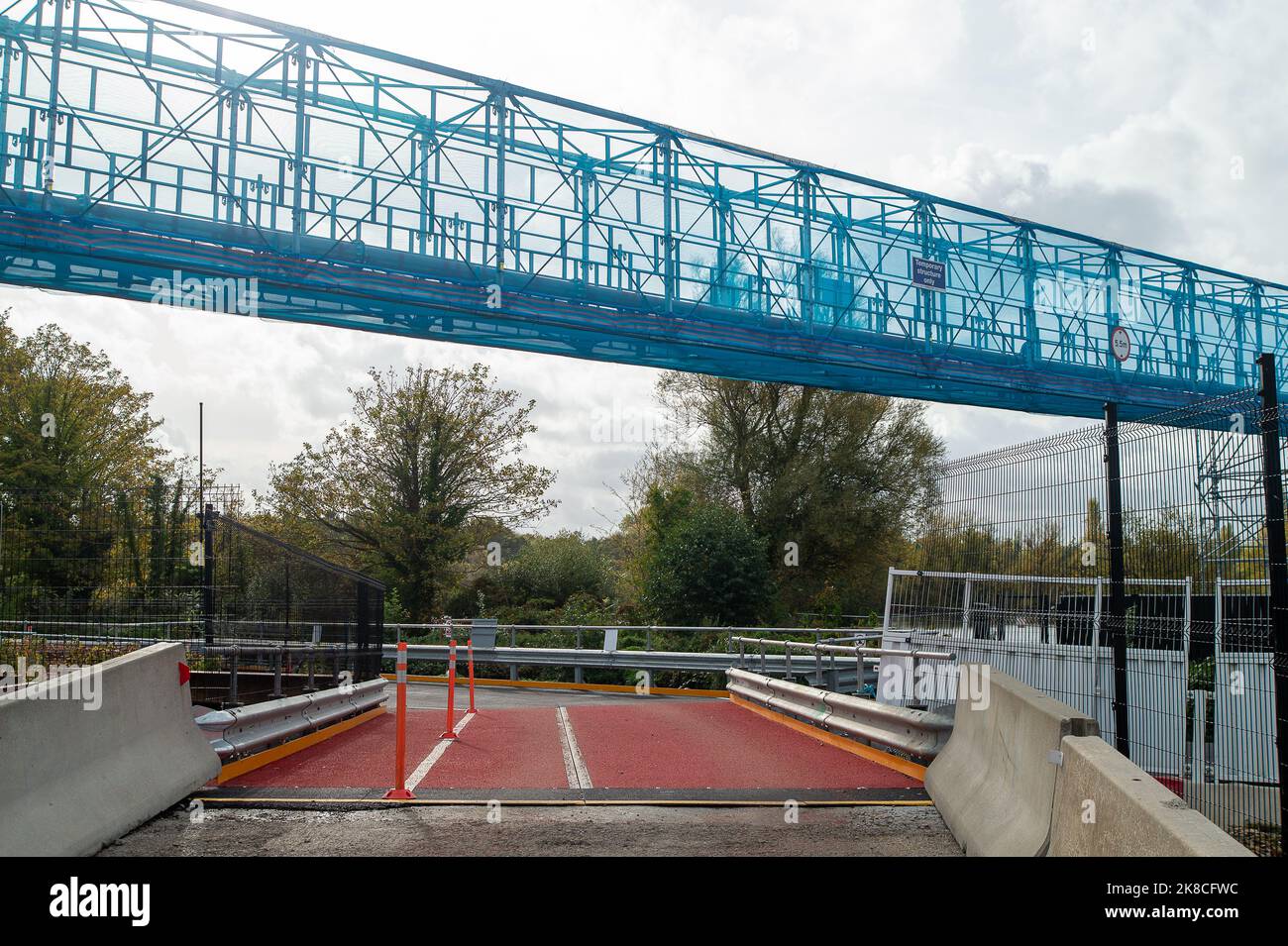 Harefield, Uxbridge, UK. 22nd October, 2022. The High Speed Rail, HS2 project have built a ...