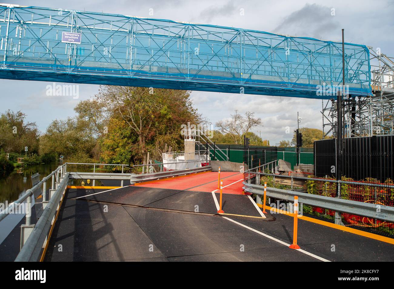 Harefield, Uxbridge, UK. 22nd October, 2022. The High Speed Rail, HS2 project have built a ...