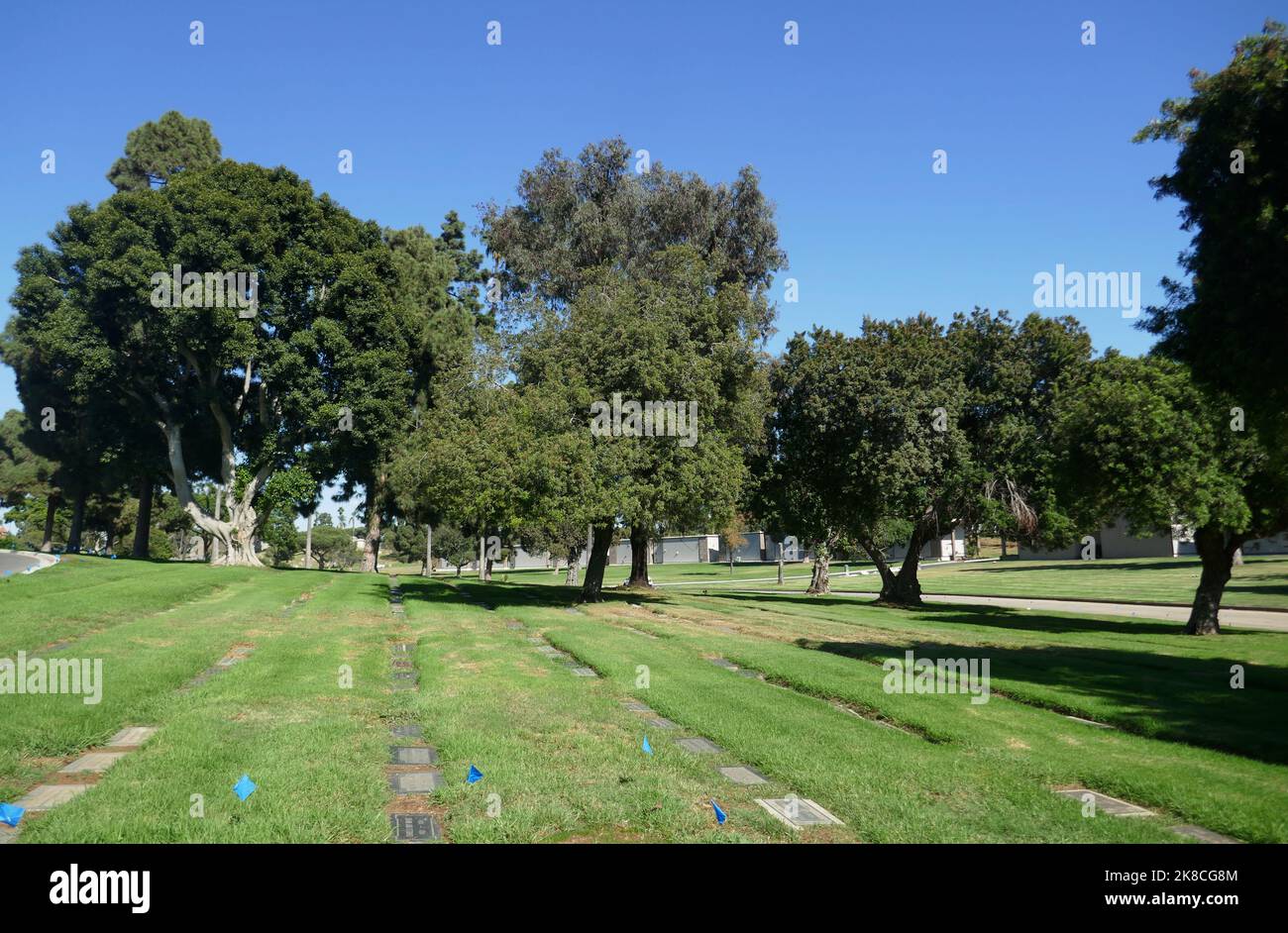Inglewood, California, USA 19th October 2022 Inglewood Park Cemetery on ...