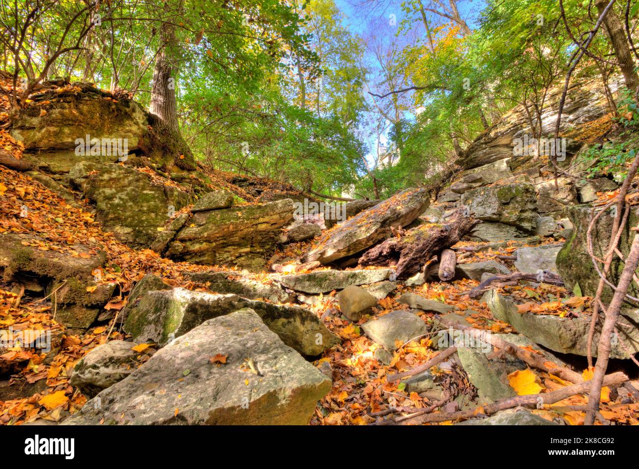 Indian Village Canyon in Fall, Columbus, Ohio Stock Photo - Alamy