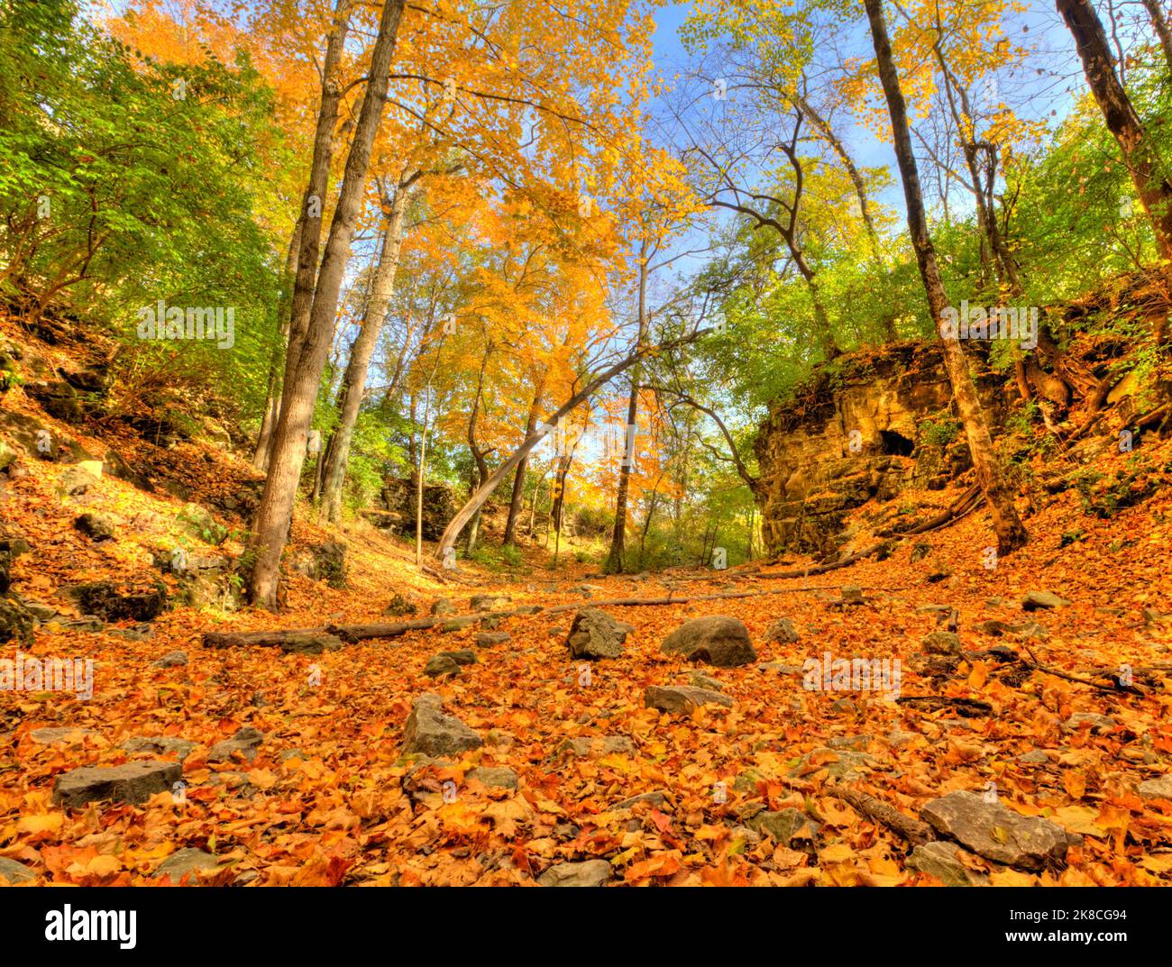 Indian Village Canyon in Fall, Columbus, Ohio Stock Photo - Alamy