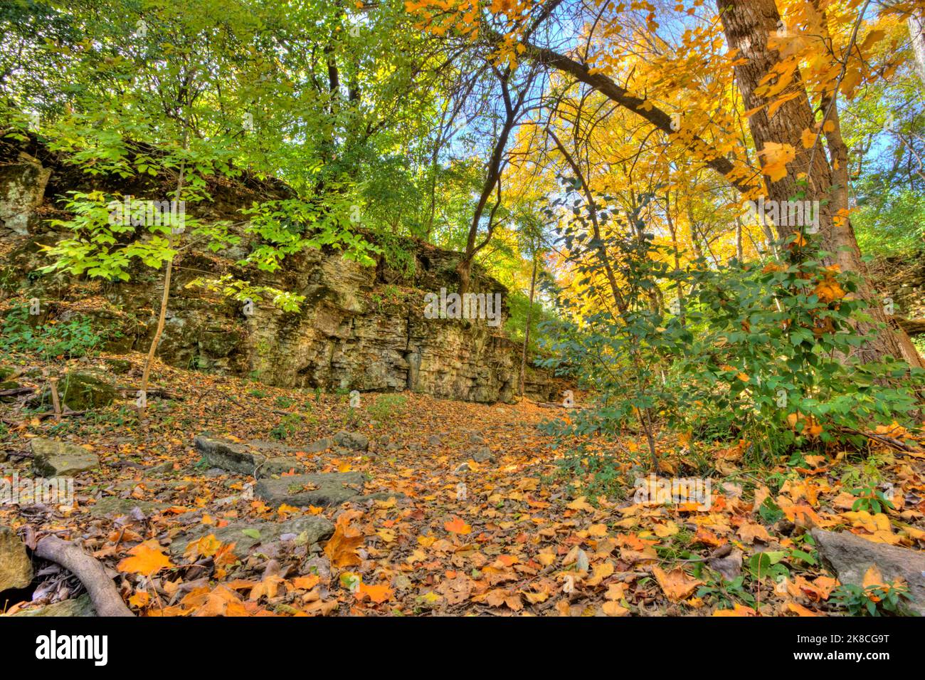Indian Village Canyon in Fall, Columbus, Ohio Stock Photo - Alamy