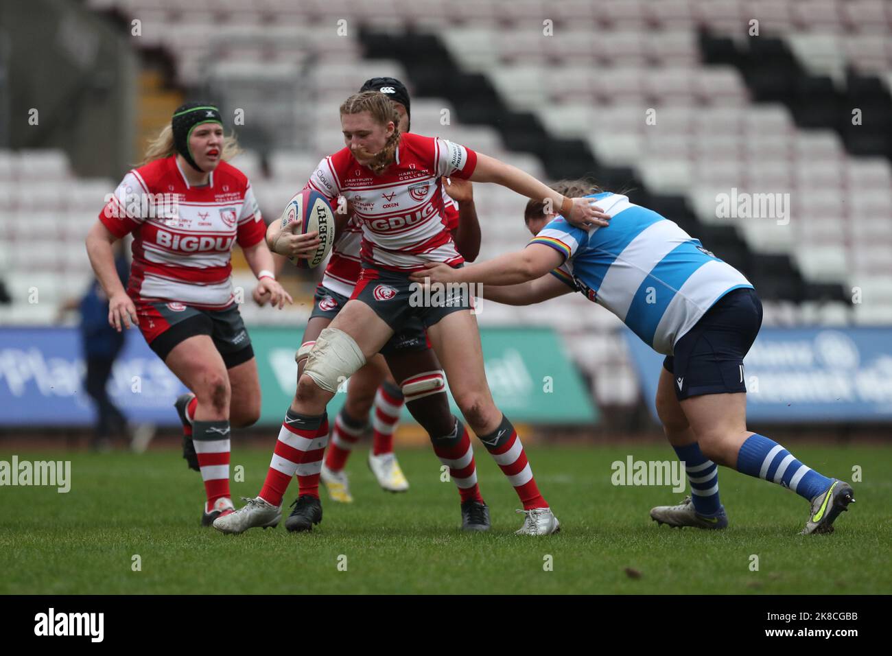 Darlington, UK. 22nd October 2022Gloucester Hartpury's Emma Sing is ...