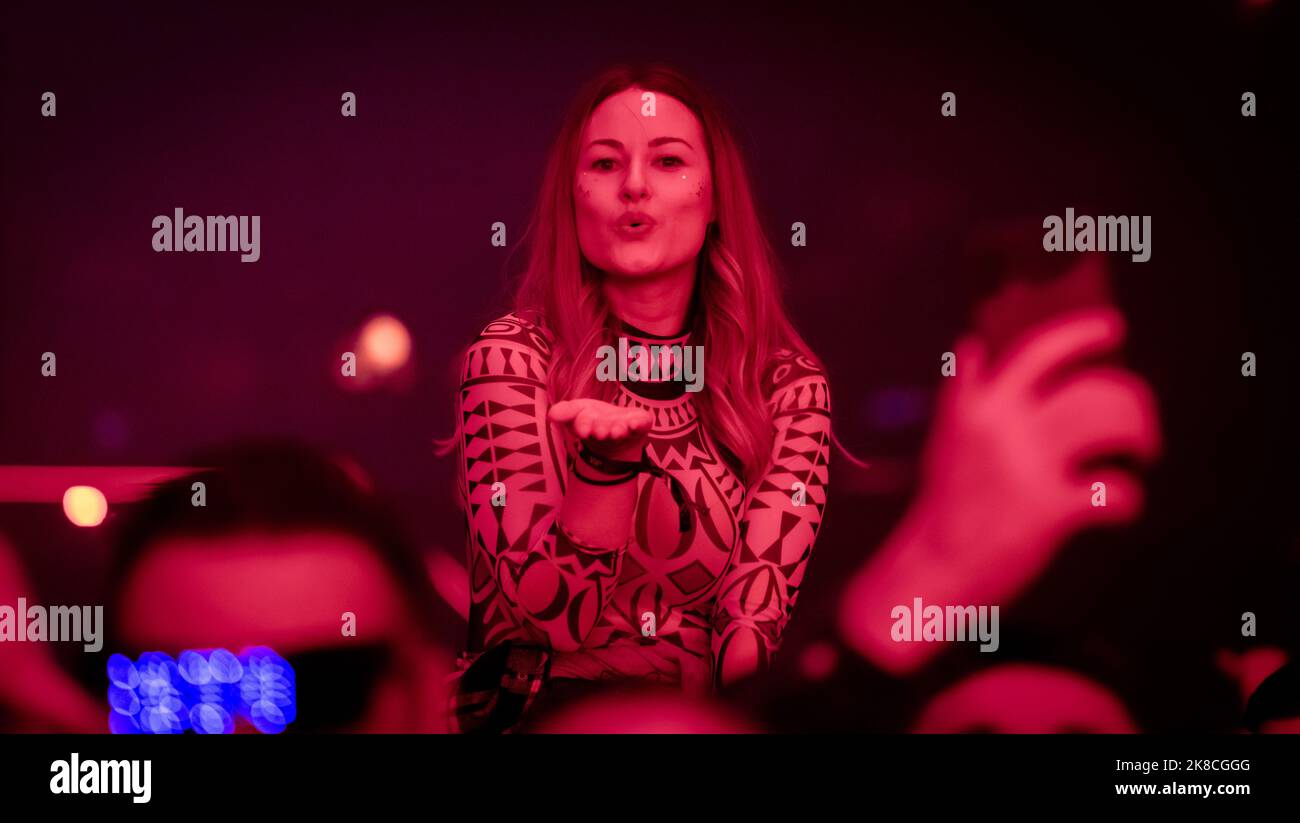 2022-10-22 22:57:27 AMSTERDAM - Visitors during Amsterdam Music Festival, which takes place in ...