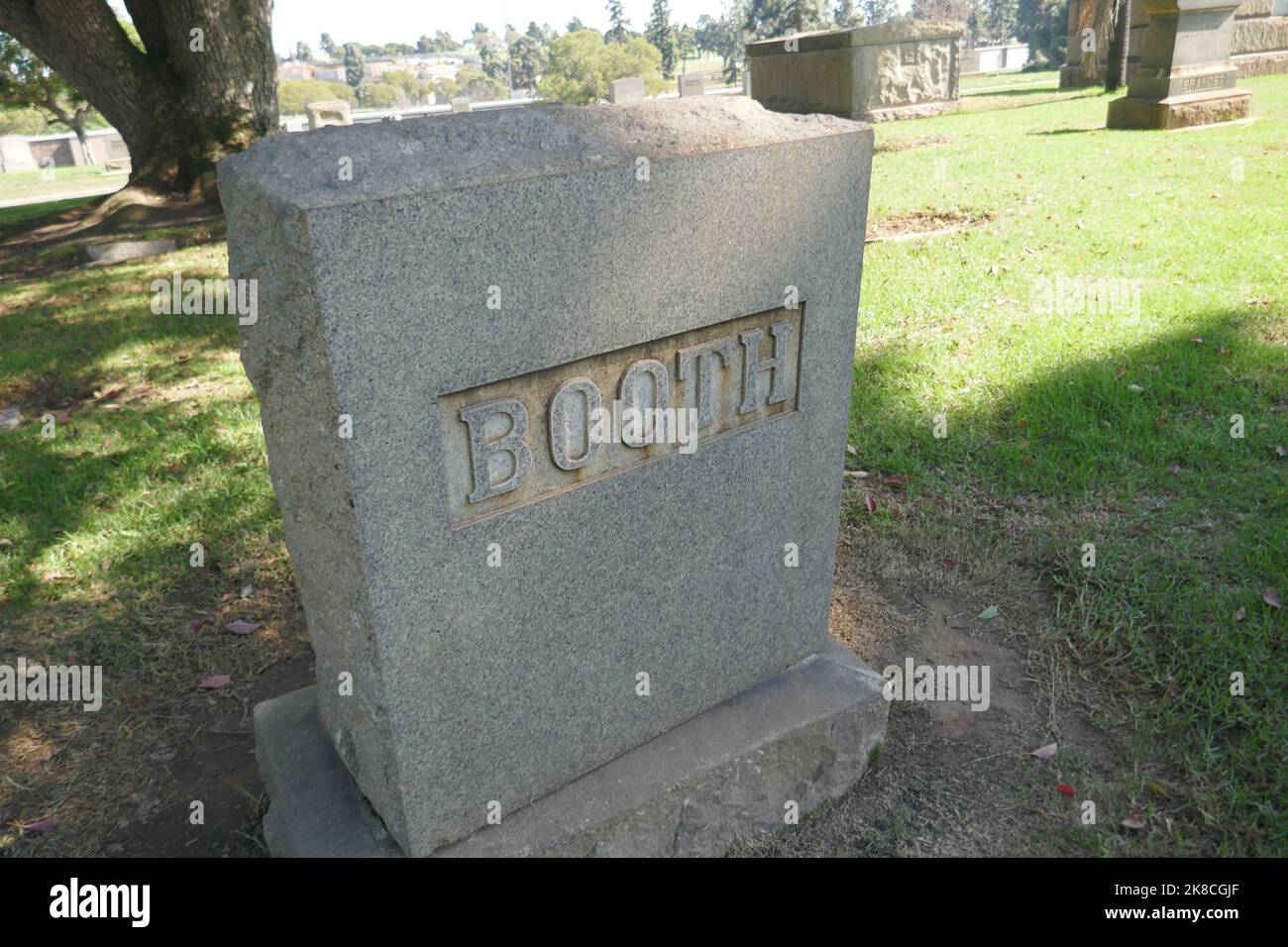 Inglewood, California, USA 19th October 2022 Actor Elmer Booth's Grave ...