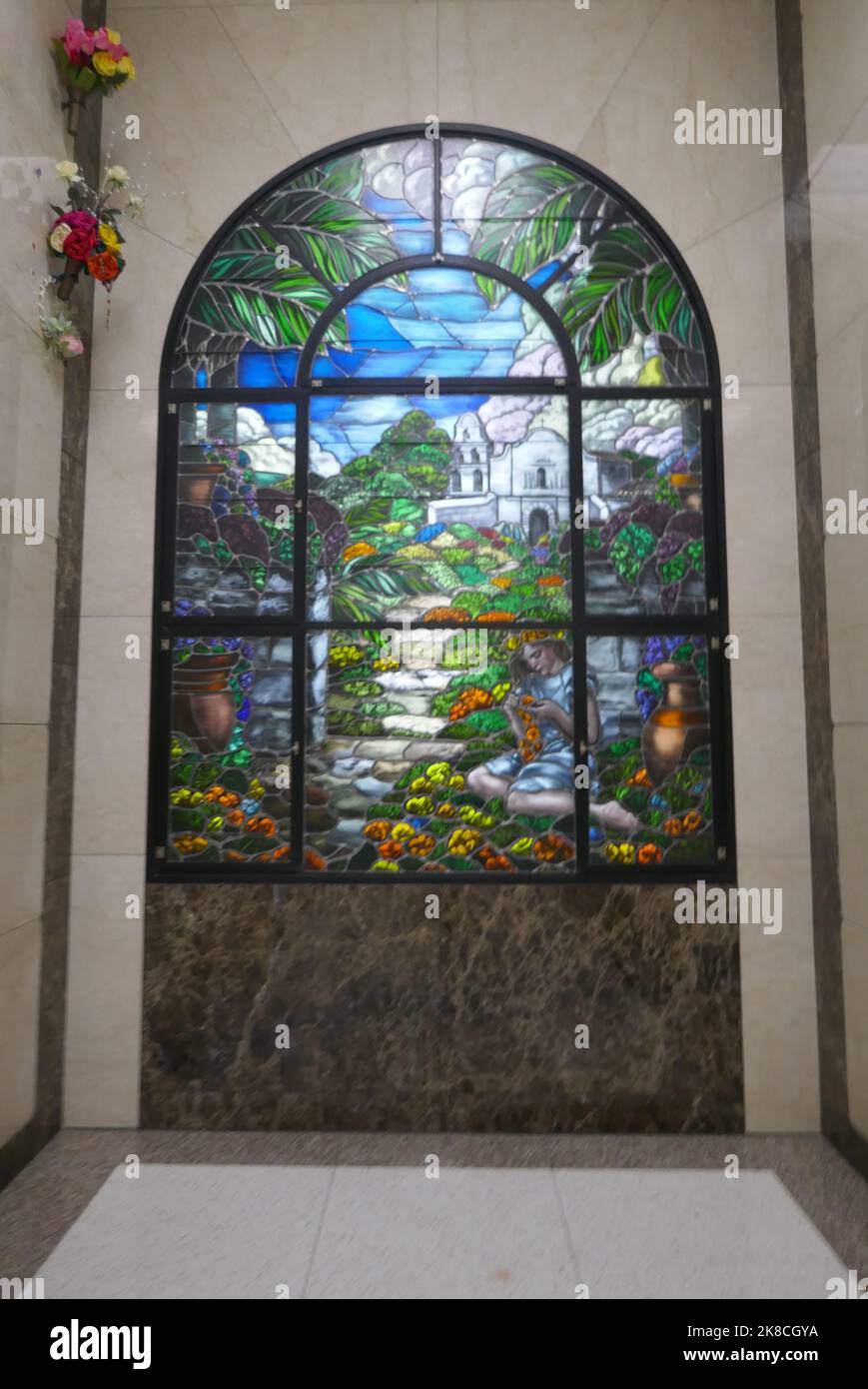 Inglewood, California, USA 19th October 2022 Stained Glass Window at ...