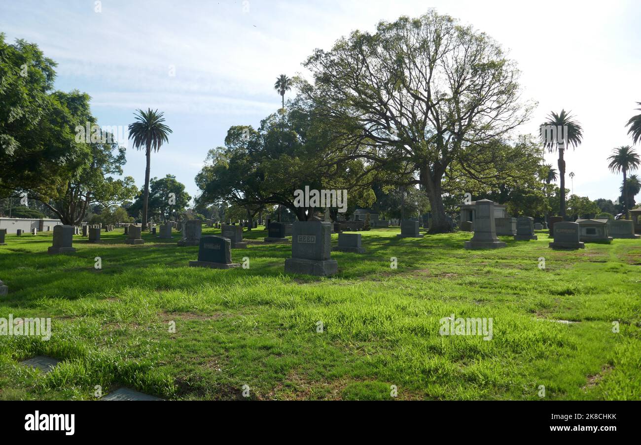 Inglewood, California, USA 19th October 2022 Inglewood Park Cemetery on ...