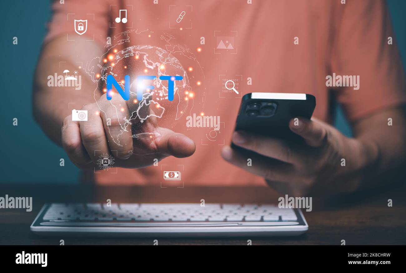 NFT token in blockchain technology, A non-fungible token is a special ...