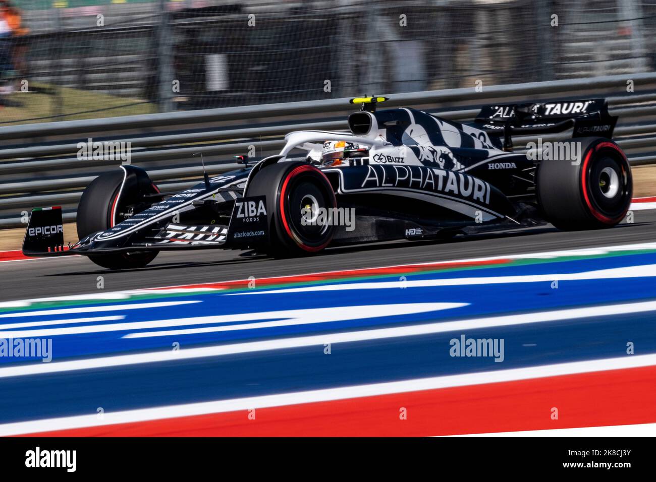 Texas, USA. 22nd Oct, 2022. Yuki Tsunoda #22 for the AlphaTauri racing ...