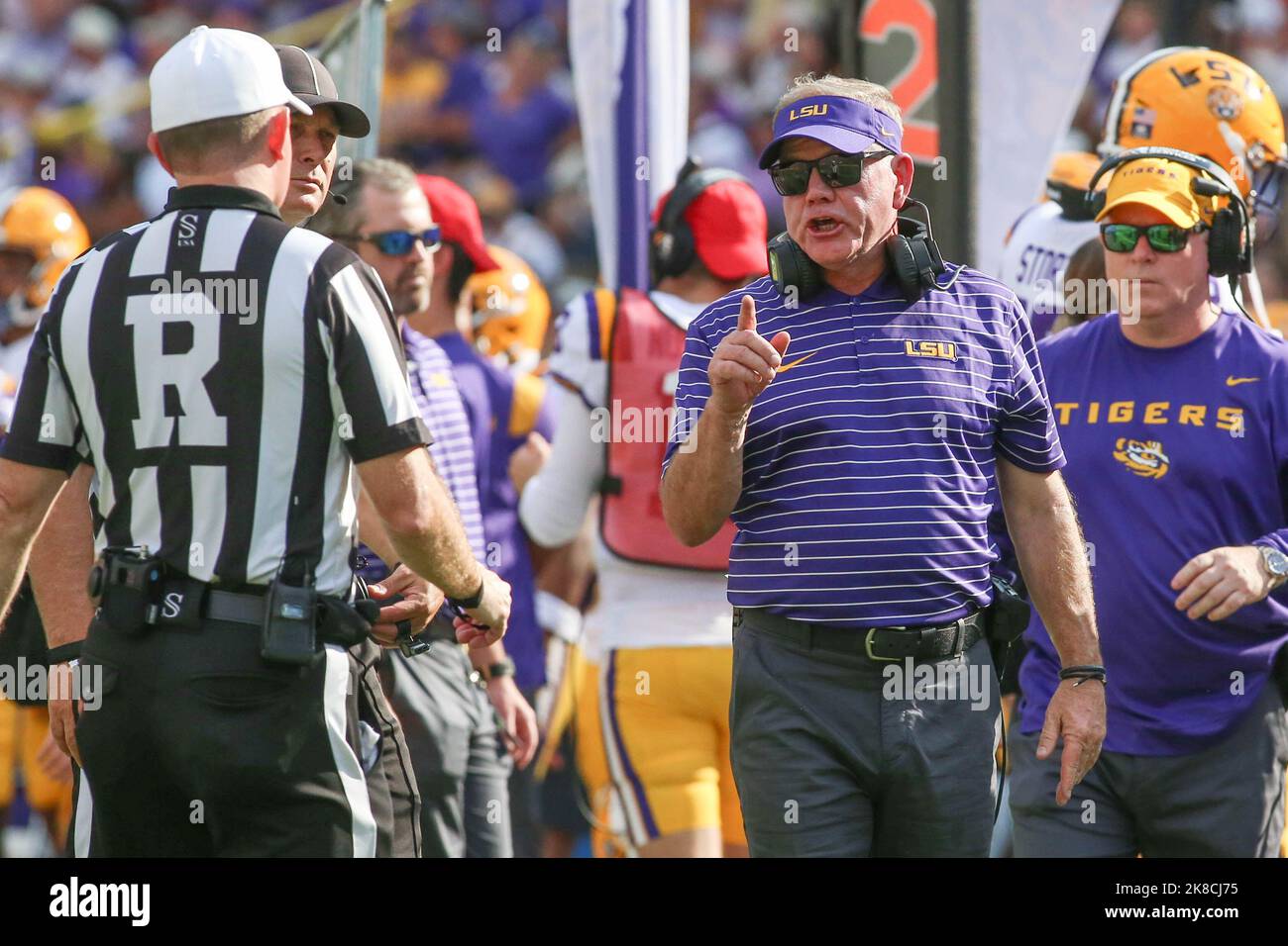 Baton Rouge, LA, USA. 22nd Oct, 2022. LSU Head Coach Brian Kelly ...