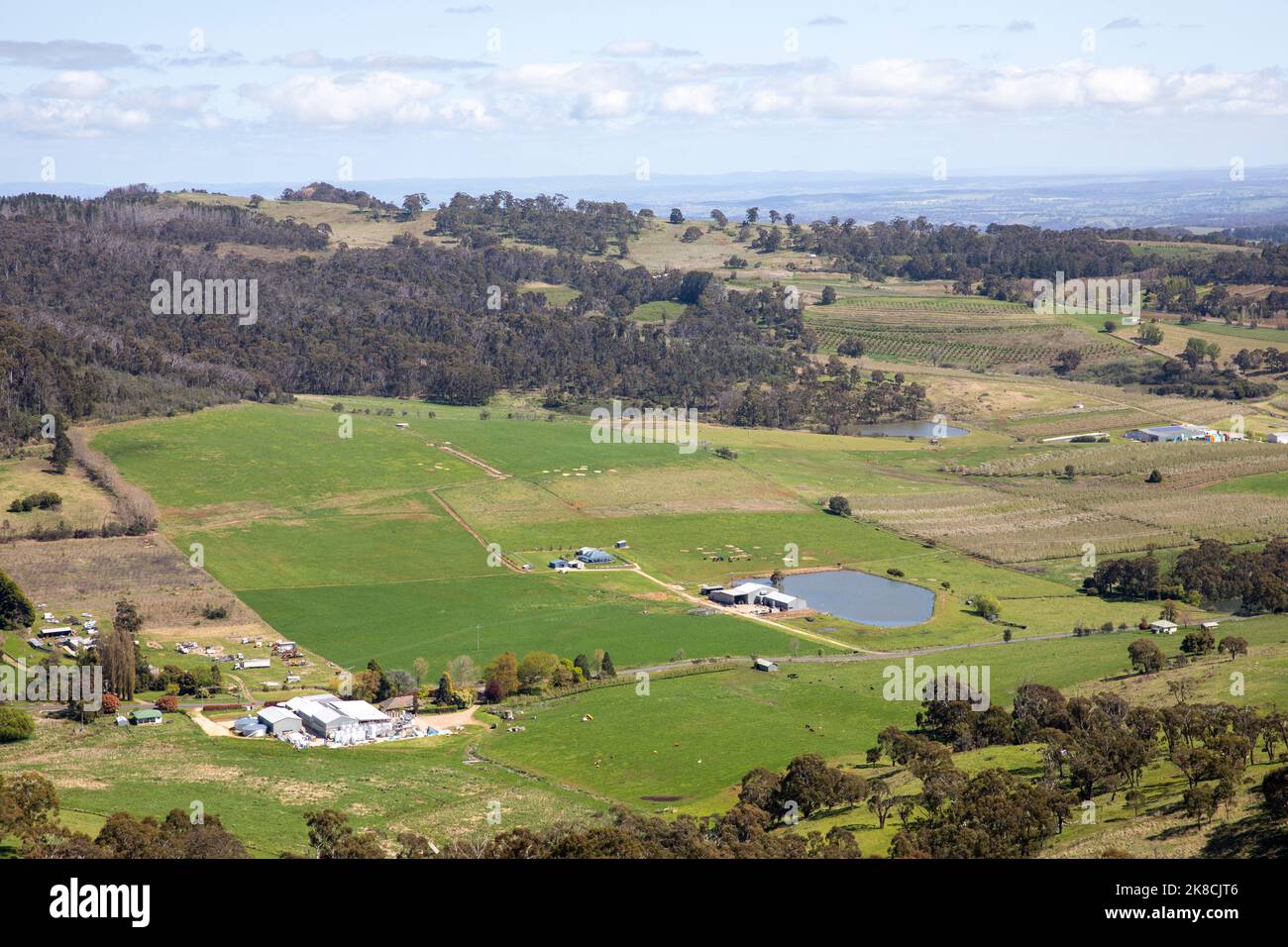 Orange NSW landscape and countryside of the central tablelands region ...