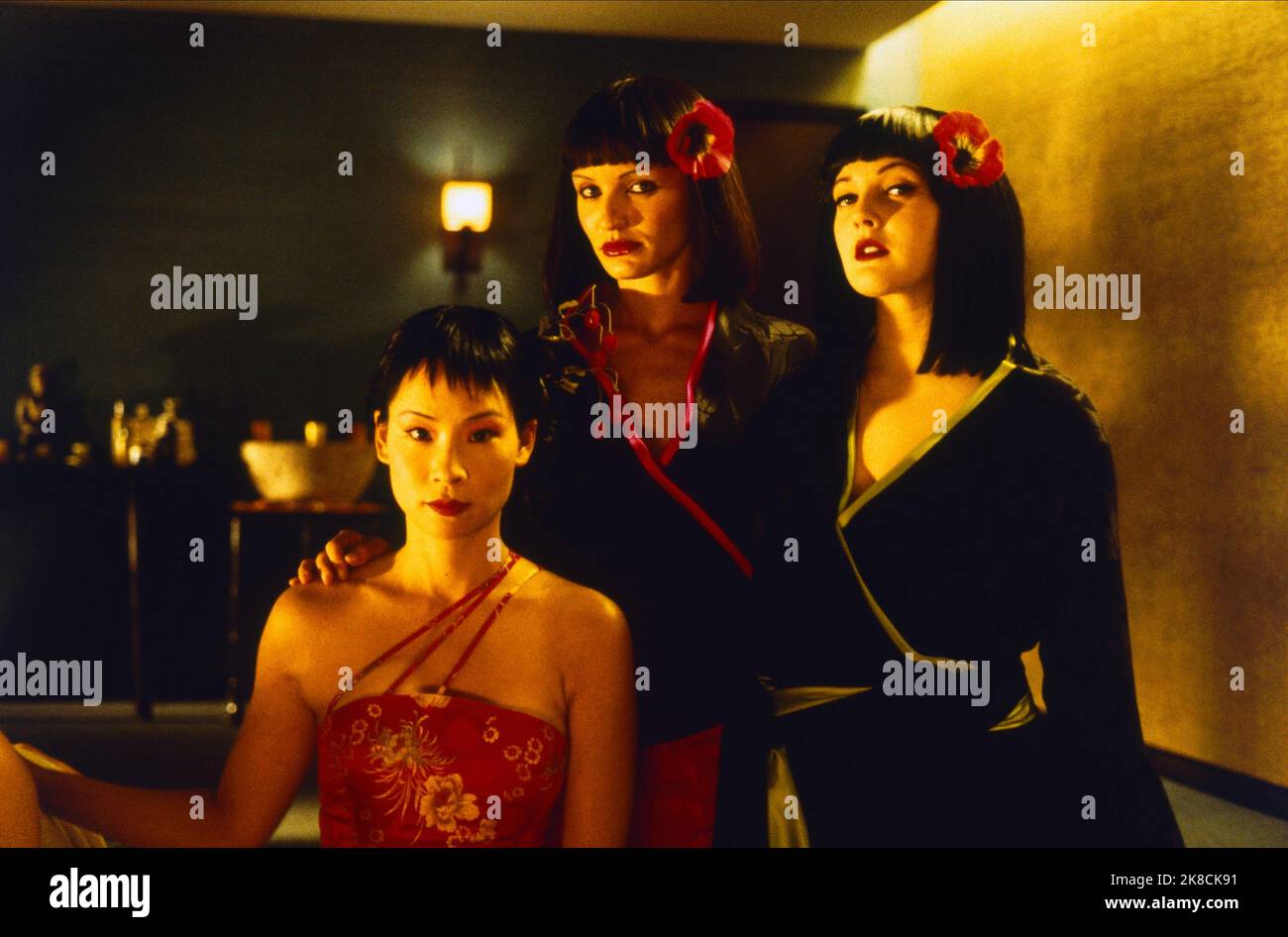 Lucy Liu, Cameron Diaz & Drew Barrymore Film: Charlie'S Angels (USA/DE 2000) Characters: Alex ...