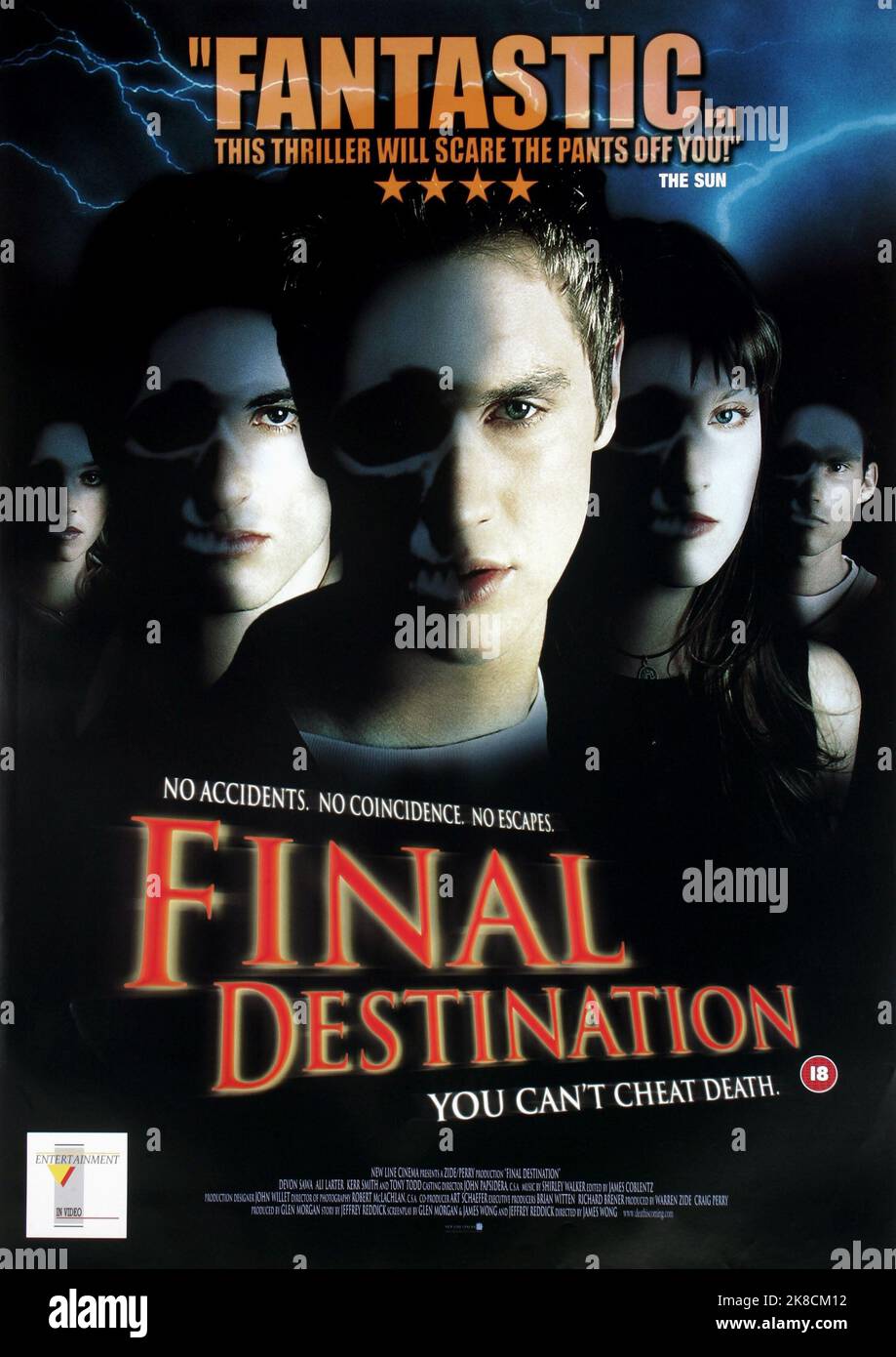 Kerr Smith, Devon Sava & Ali Larter Poster Film: Final Destination (USA ...
