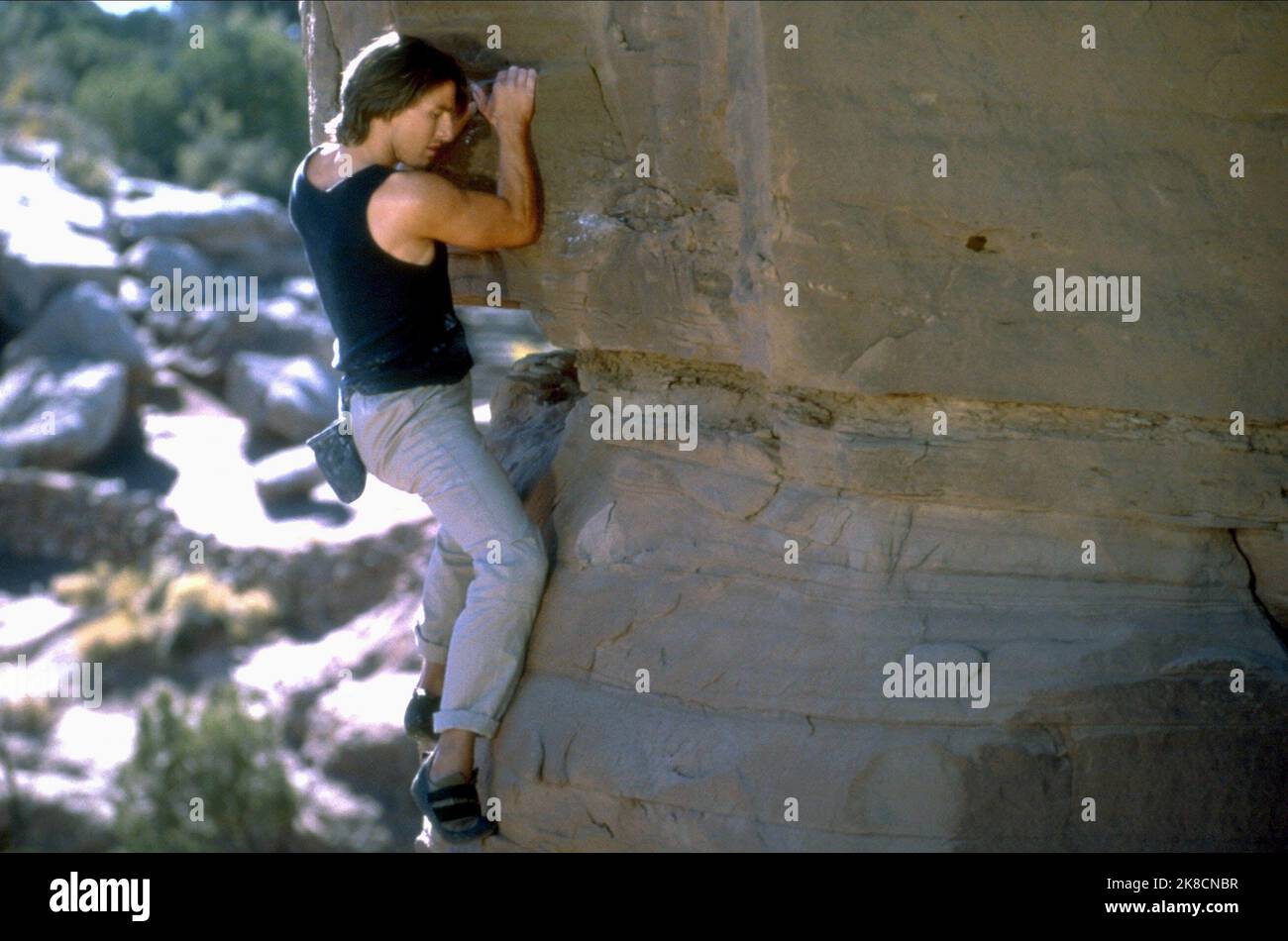 Tom Cruise Mission Impossible 2 Rock Climbing