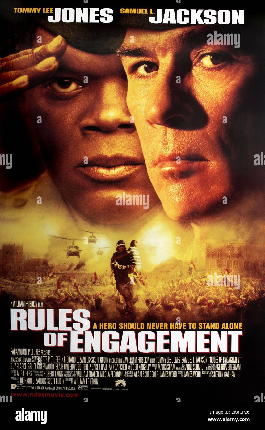 Samuel L. Jackson & Tommy Lee Jones Poster Film: Rules Of Engagement ...