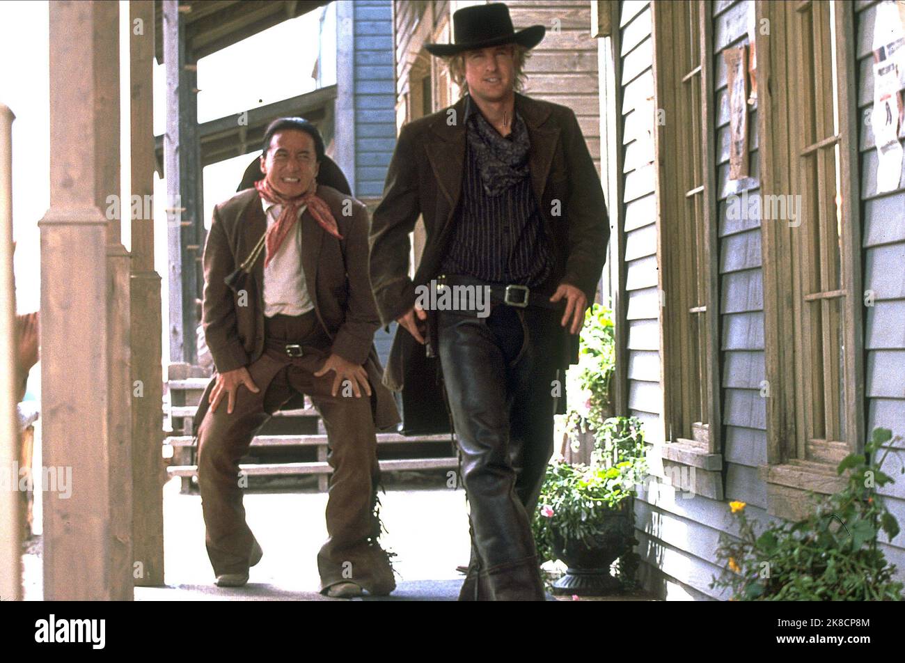 Jackie Chan Owen Wilson Shanghai Noon 2000 Stock Photo Shanghai