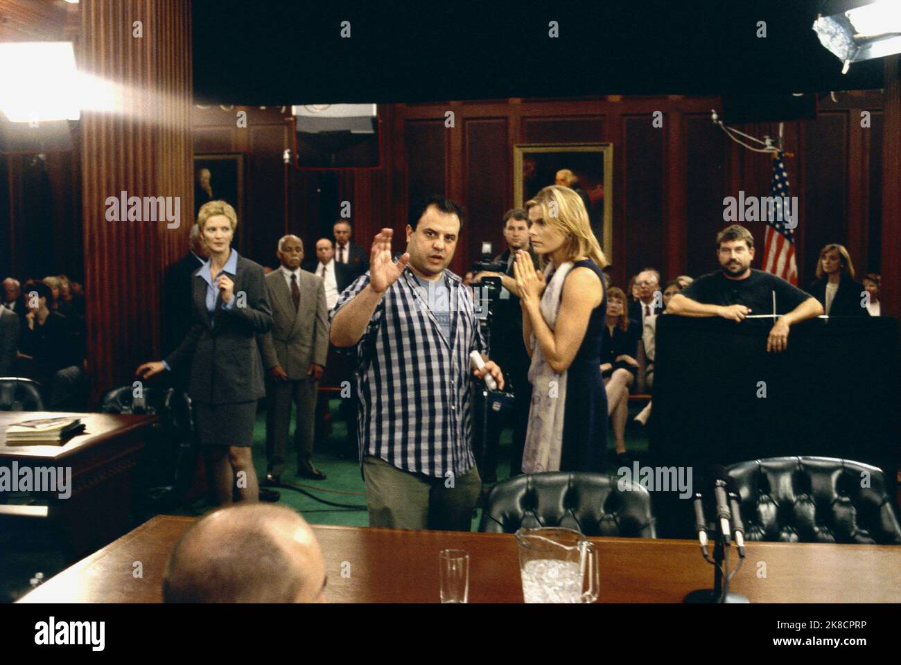 Joan Allen, Rod Lurie & Mariel Hemingway Film: The Contender (2000) Characters: Laine Hanson ...