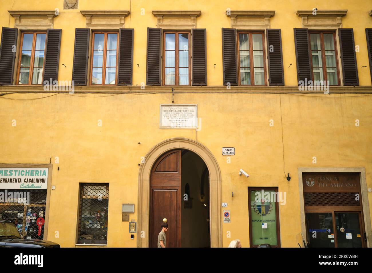 Casa Guidi Florence Italy Stock Photo - Alamy