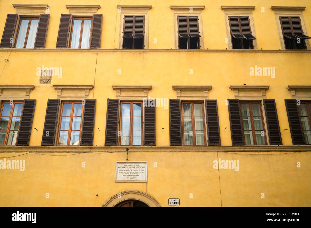 Casa Guidi Florence Italy Stock Photo - Alamy