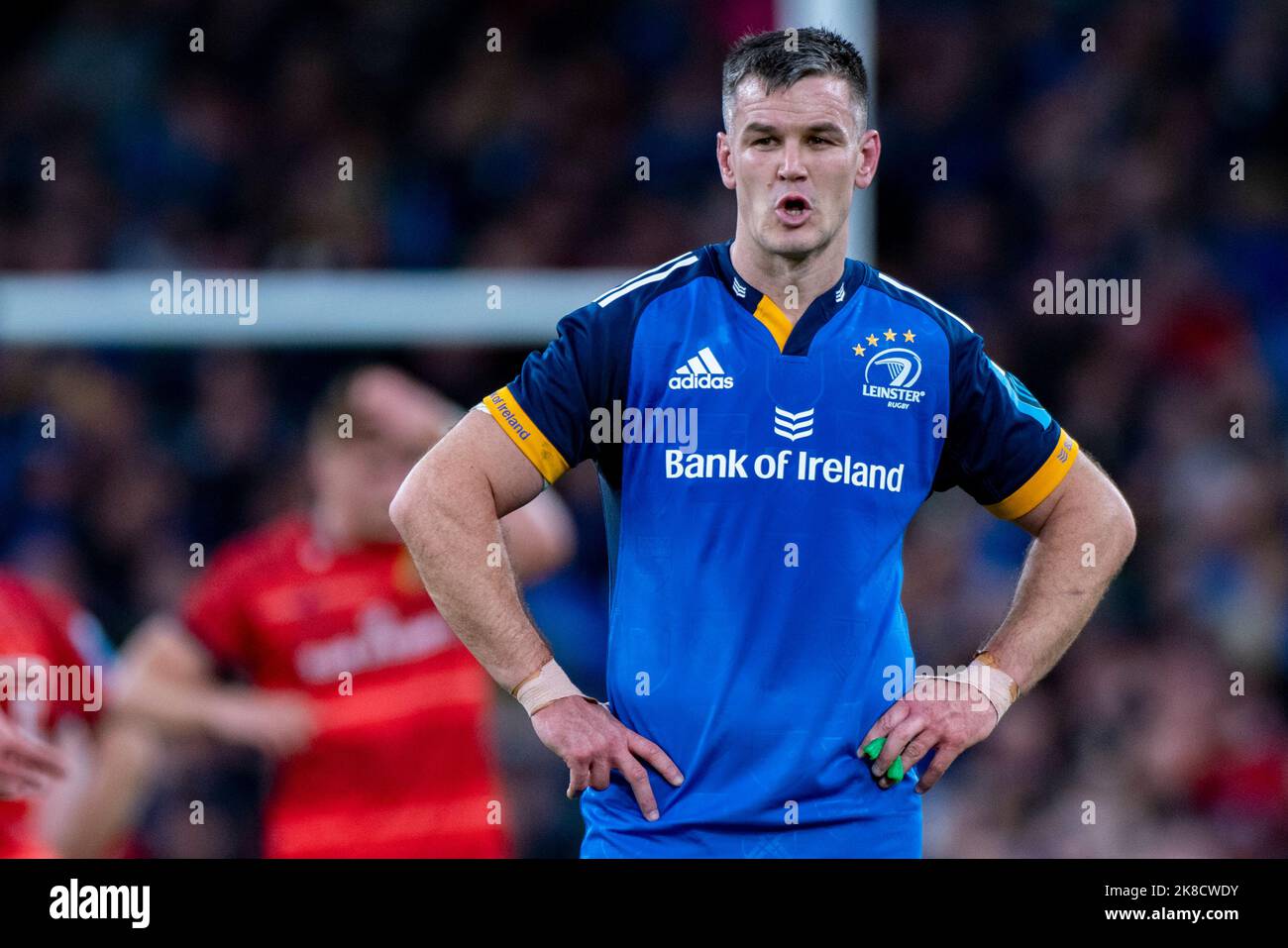 Dublin, Ireland. 22nd Oct, 2022. Johnny Sexton of Leinster during the ...