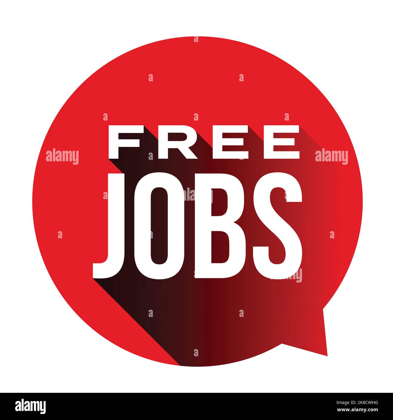 Free Jobs sign speech bubble annoucement Stock Vector Image & Art - Alamy