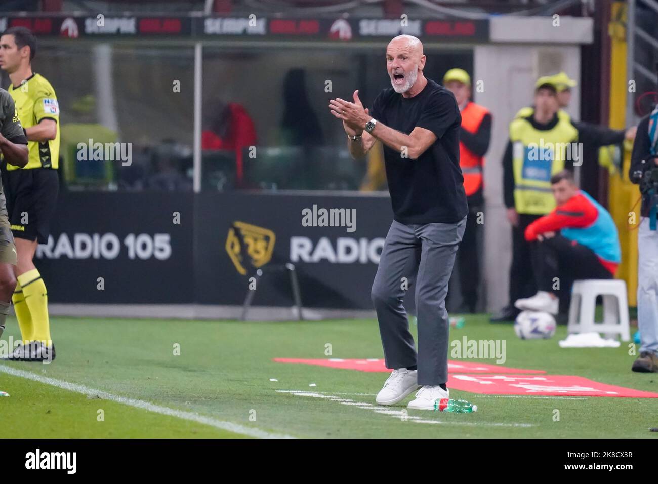 Stefano Pioli, head coach (AC Milan) during the Italian championship ...