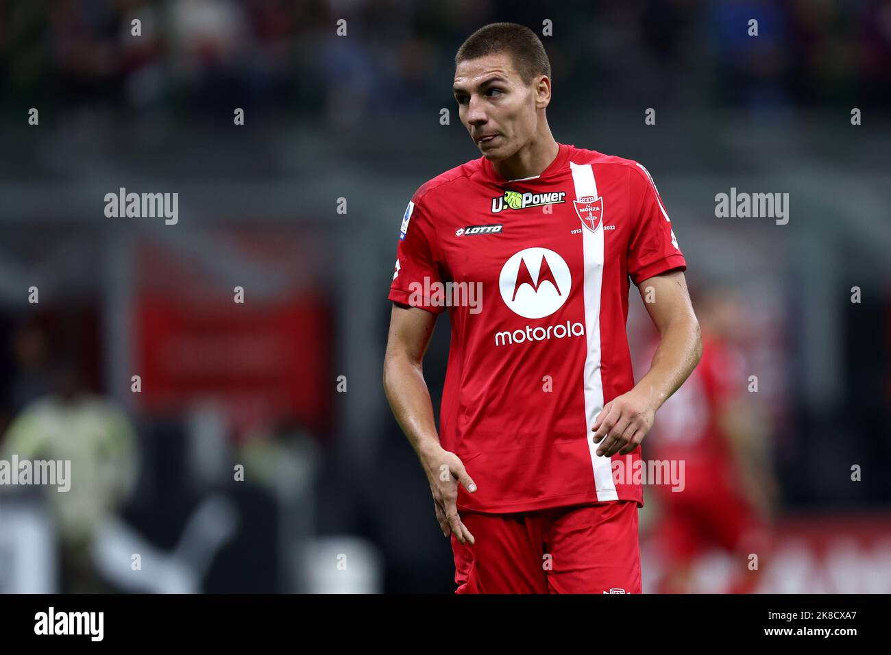 Valentin Antov of Ac Monza looks on during the Serie A football match ...