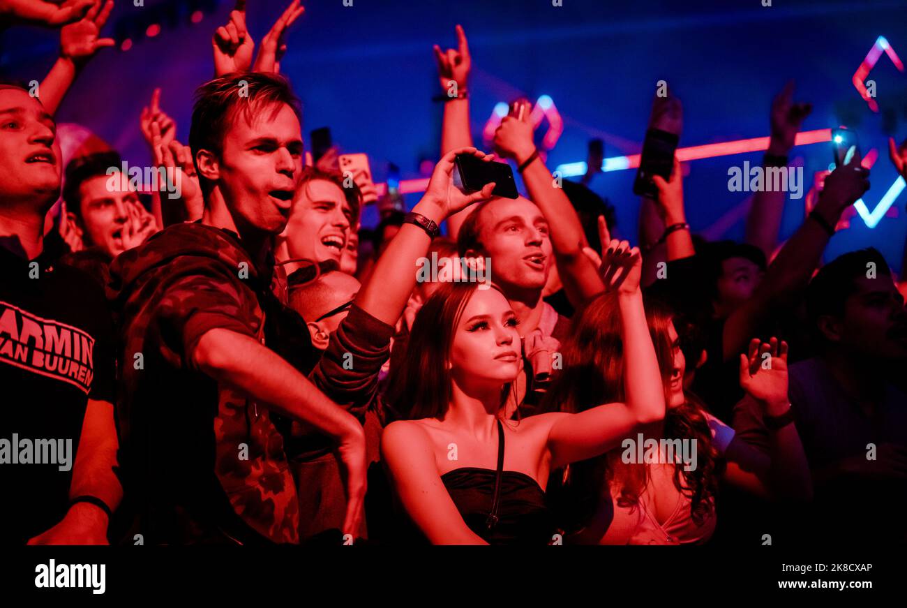 2022-10-23 00:00:49 AMSTERDAM - Visitors during Amsterdam Music Festival, which takes place in ...