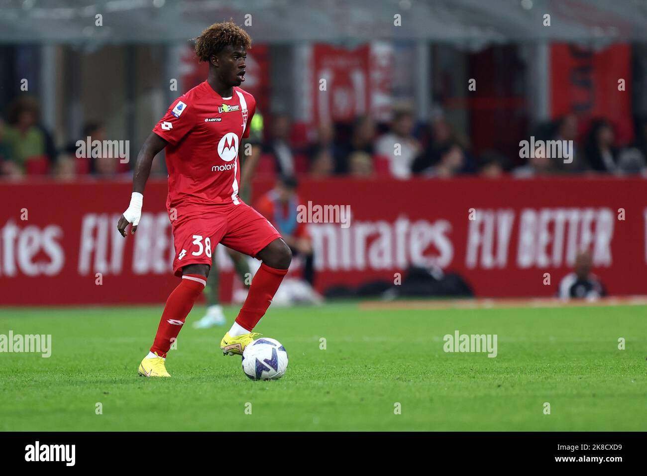 Warren Bondo of Ac Monza in action during the Serie A football match ...
