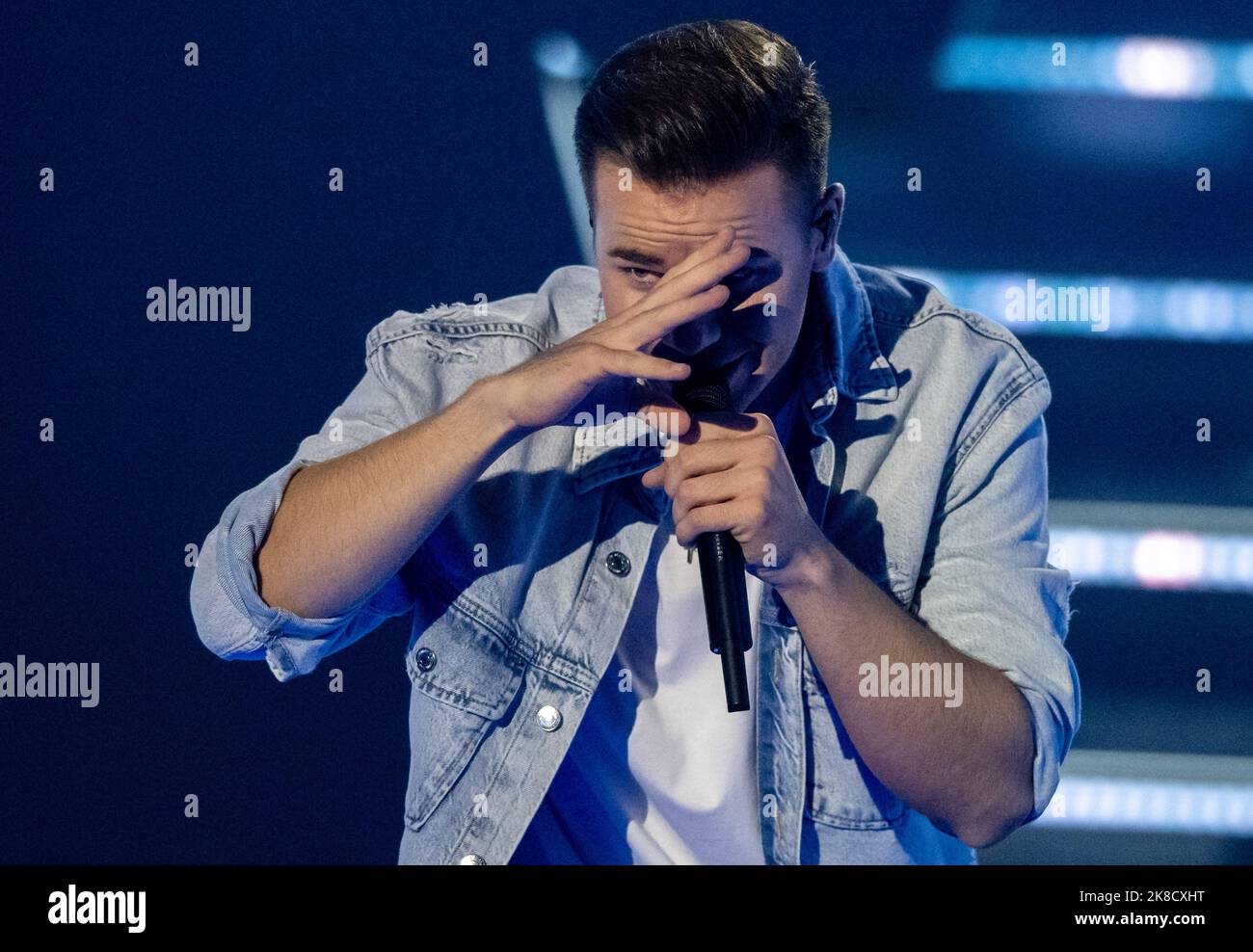 Leipzig, Germany. 21st Oct, 2022. German pop singer Eric Philippi will ...