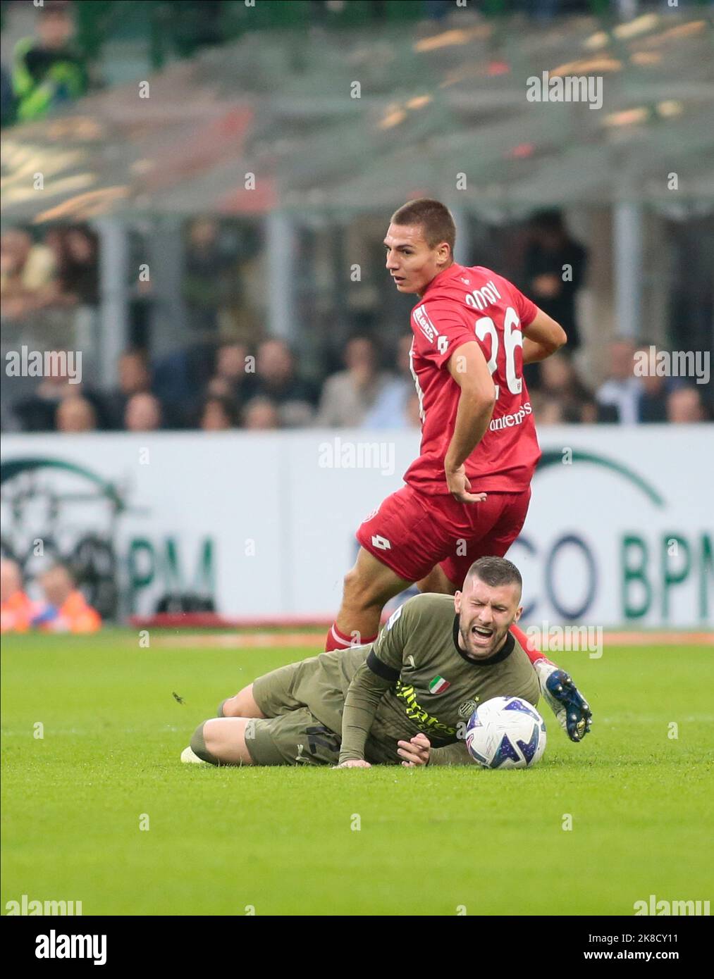 Ante Rebic of Ac Milan during the Italian Serie A, football match ...