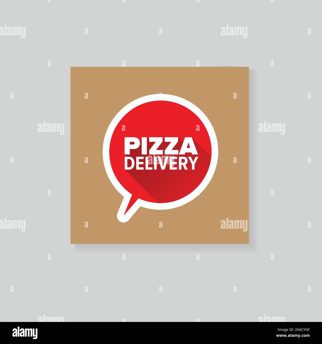 Pizza delivery cardboard Stock Vector Image & Art - Alamy
