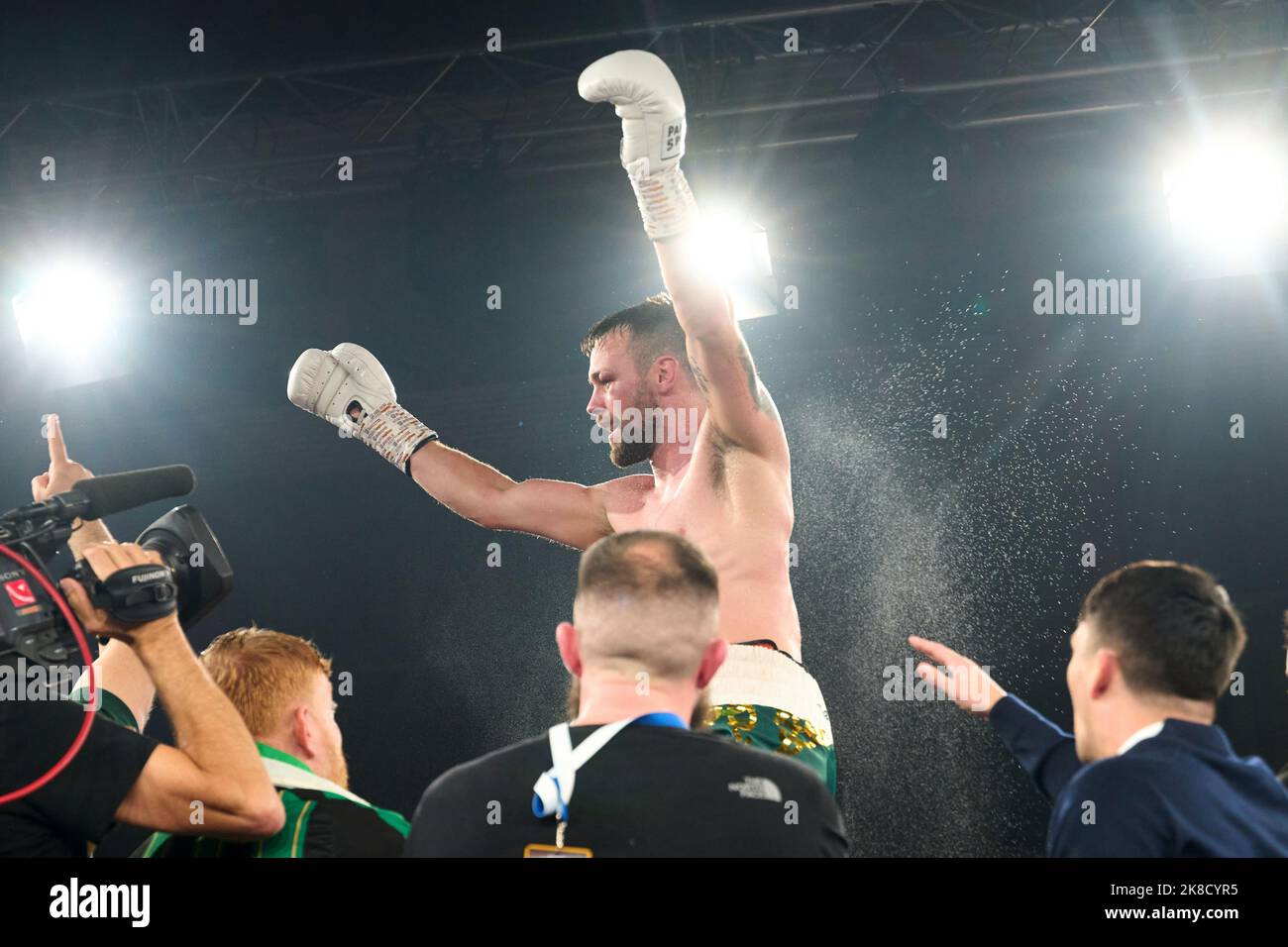 22 October 2022, Hesse, Frankfurt/M.: IBO World Light Heavyweight ...