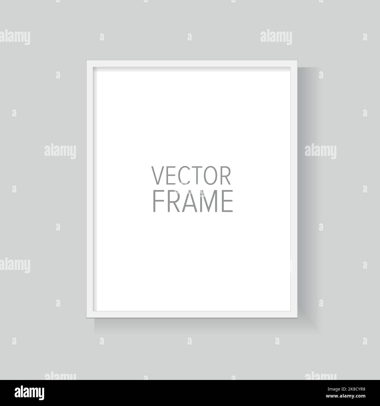 Realistic vector frame white Stock Vector Image & Art - Alamy