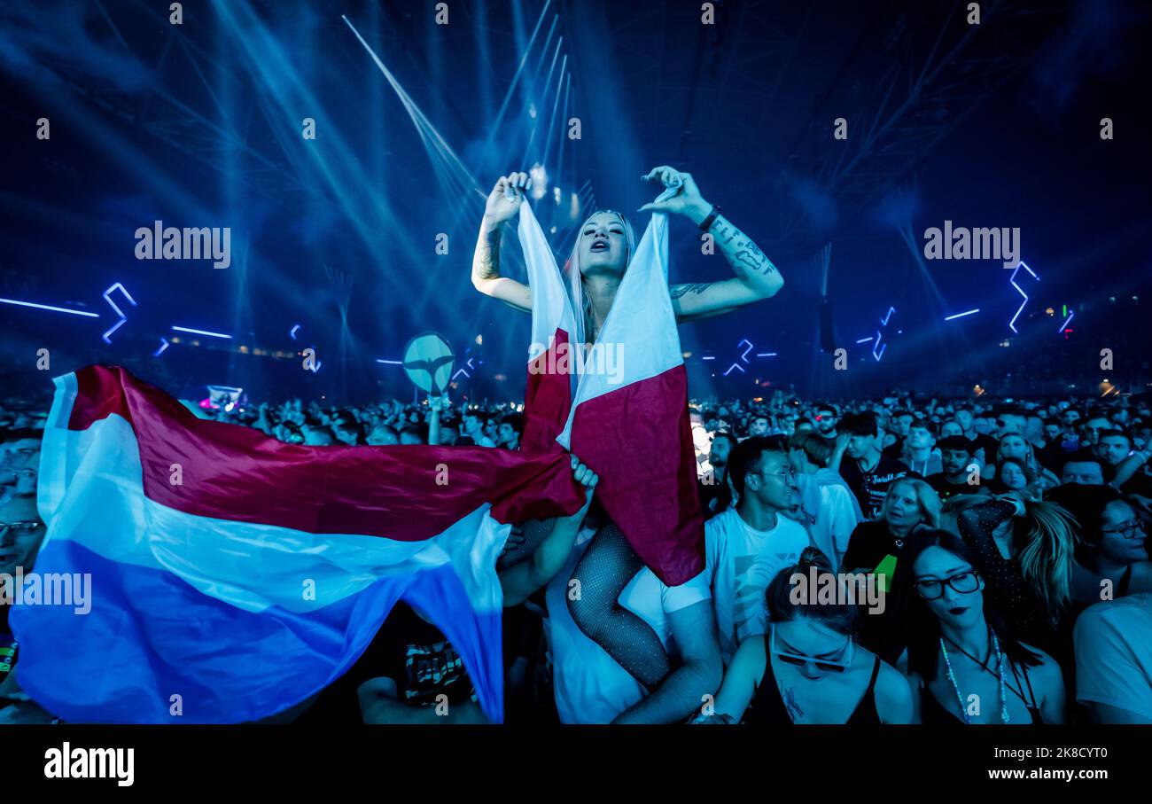 2022-10-22 22:48:00 AMSTERDAM - Visitors during Amsterdam Music Festival, which takes place in ...