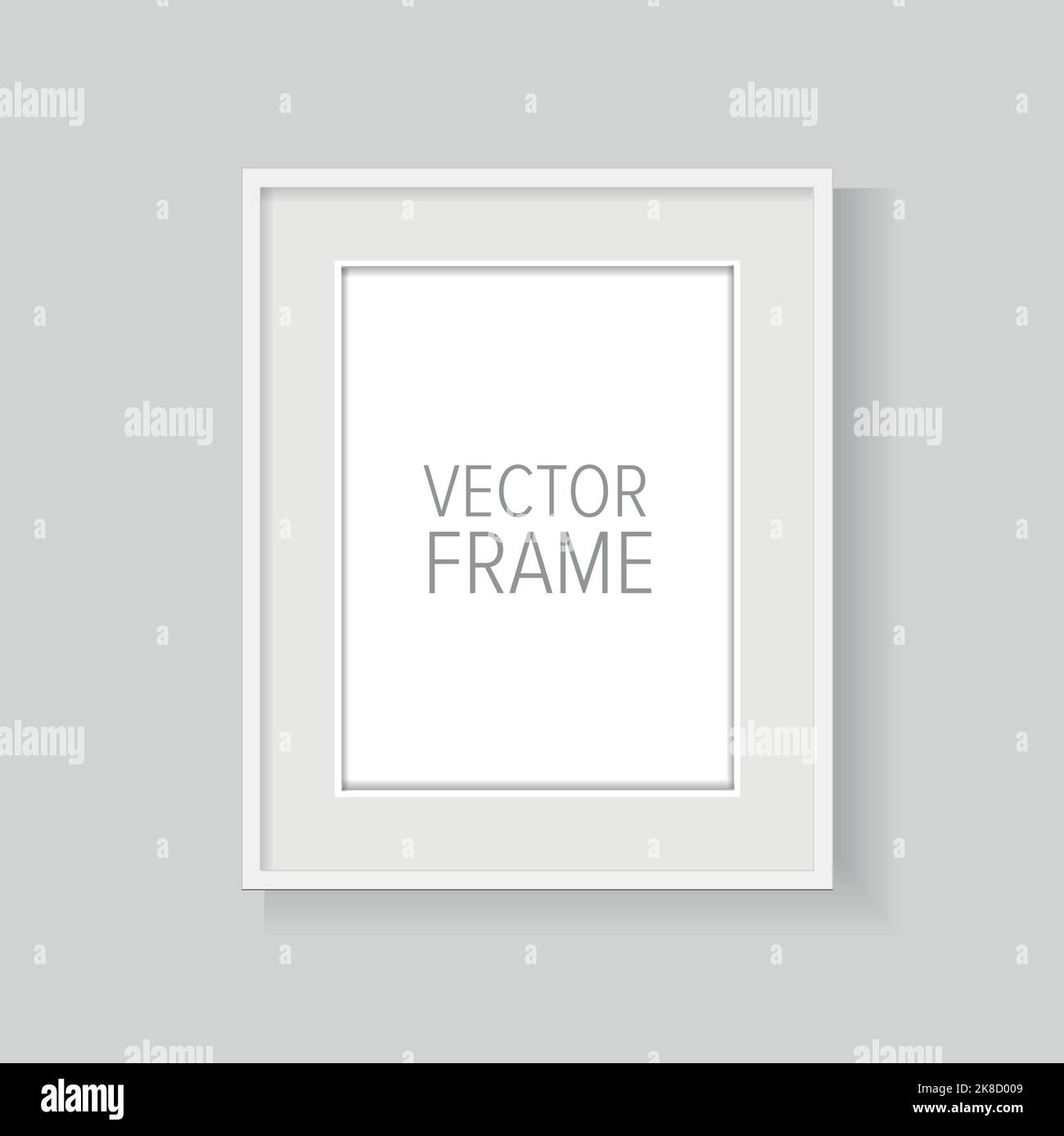 Realistic vector frame white Stock Vector Image & Art - Alamy
