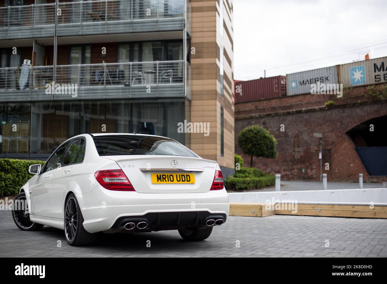 The 2014 Mercedes Benz C63 AMG Saloon W204 Finished In Diamond White On ...