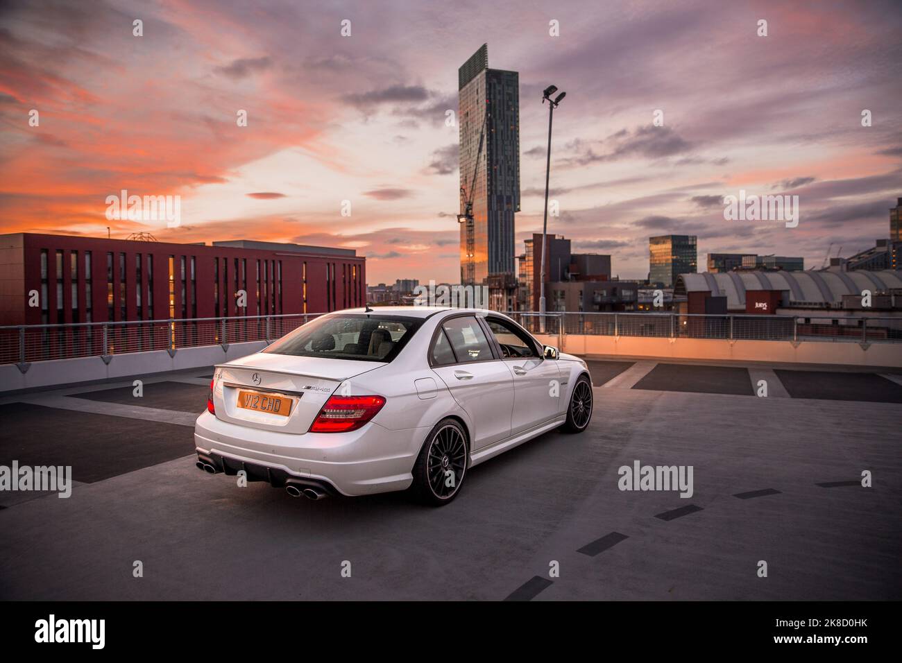 The 2014 Mercedes Benz C63 AMG Saloon W204 Finished In Diamond White On ...