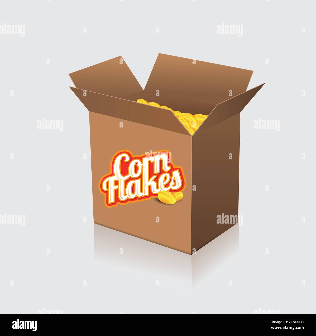 Breakfast cereal carton label Stock Vector Images - Alamy