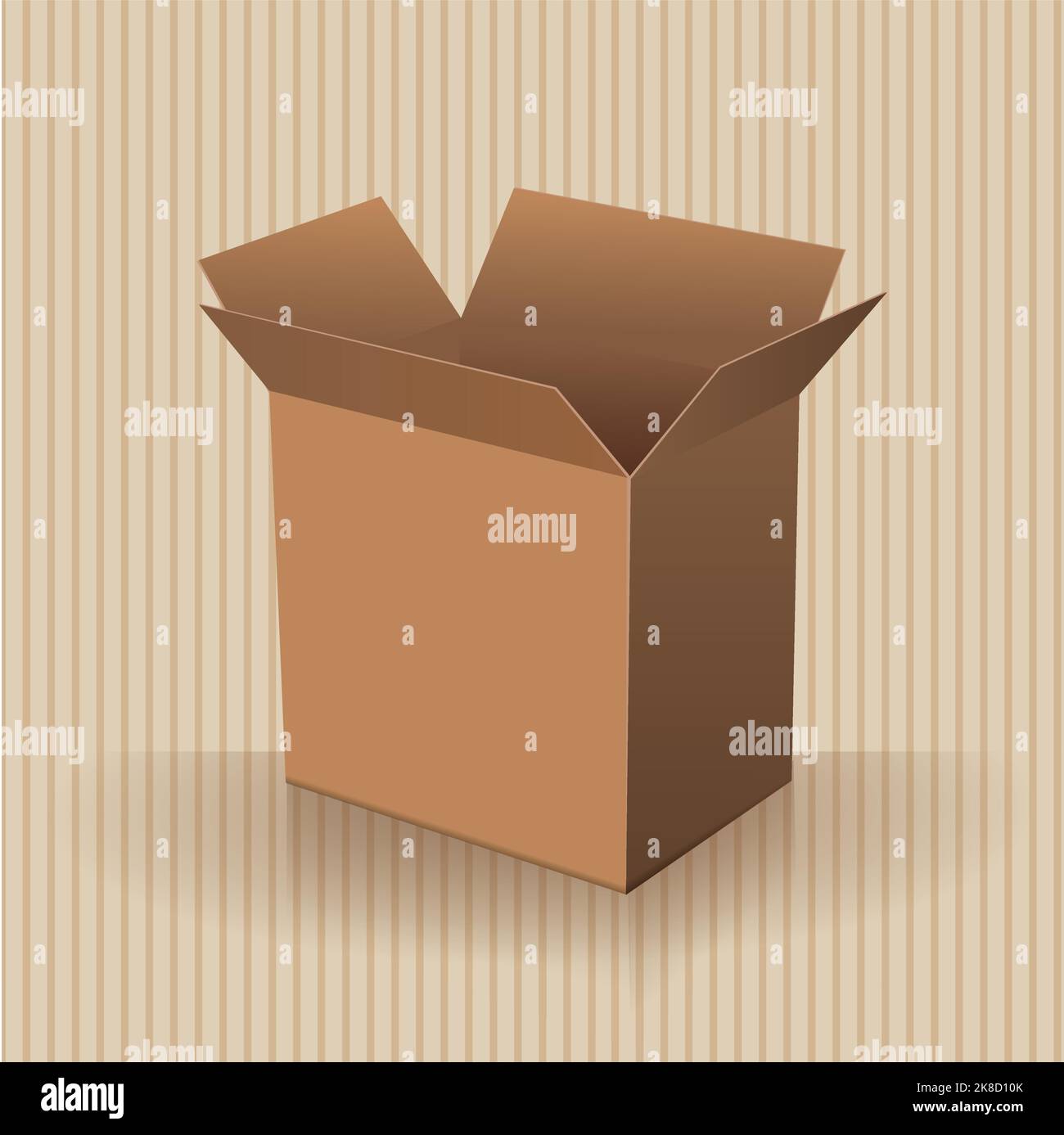 Paper brown box packaging vector Stock Vector Image & Art - Alamy