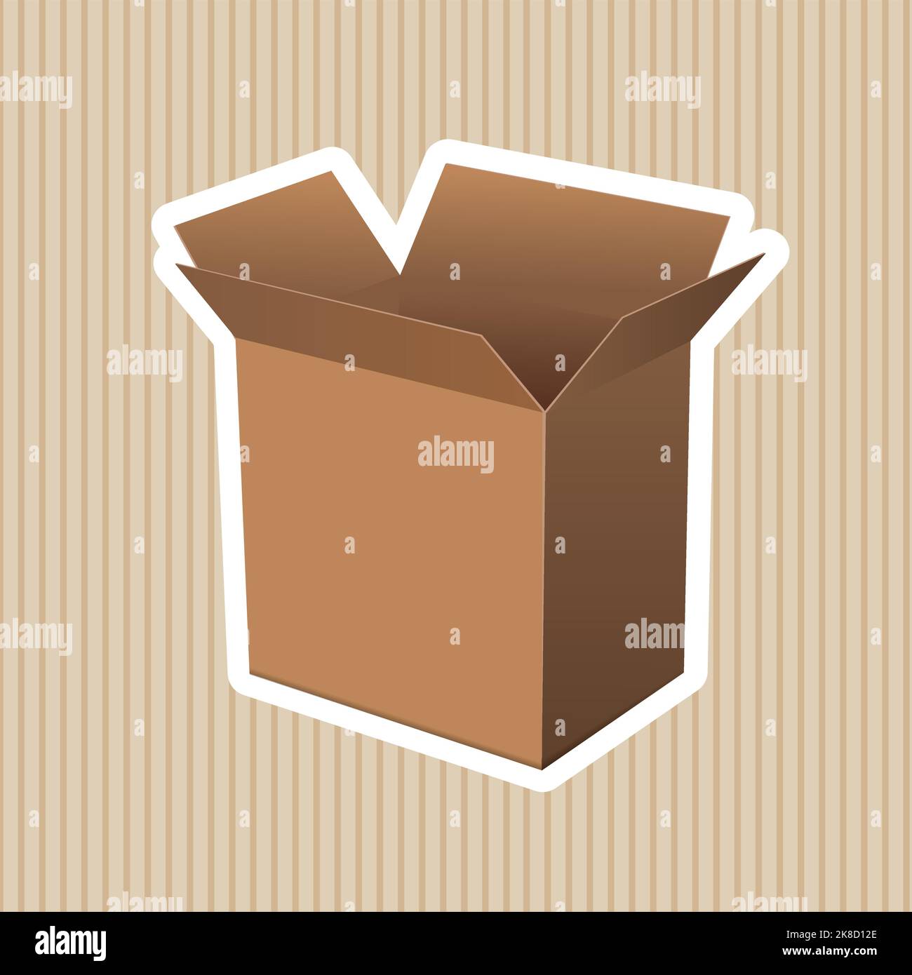 Paper brown box packaging vector Stock Vector Image & Art - Alamy