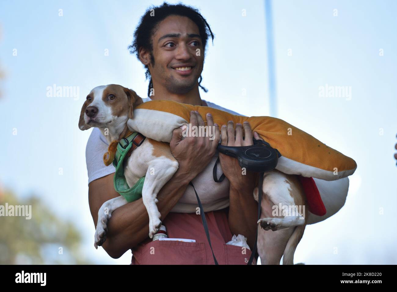 People show off their pets during the Tompkins Square Park Halloween ...