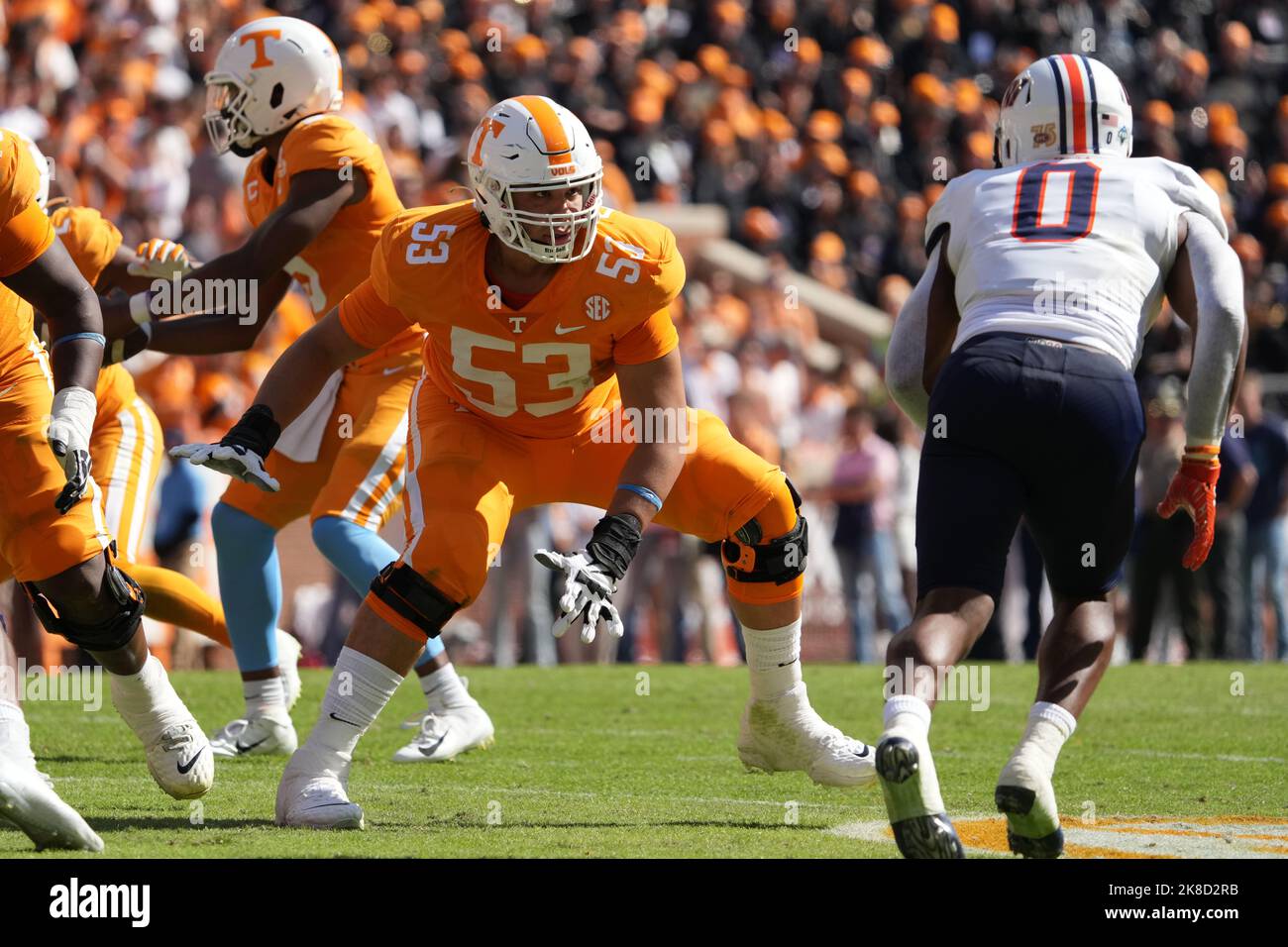 October 22, 2022: Jeremiah Crawford #53 of the Tennessee Volunteers ...