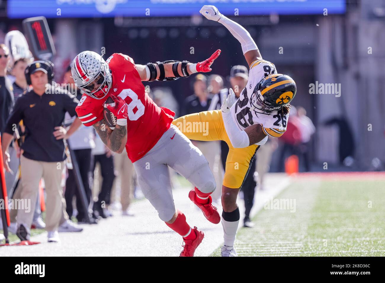 Columbus, Ohio, USA. 22nd Oct, 2022. Ohio State Buckeyes tight end Cade ...