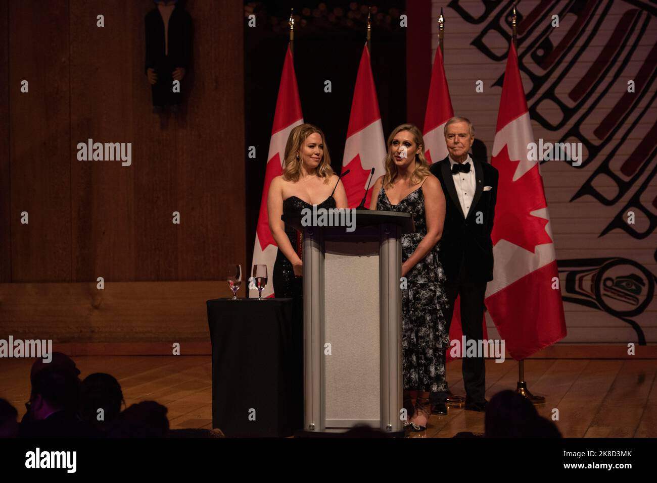 Senior Reporter for CBC's Parliamentary Bureau Ashley Burke, centre ...