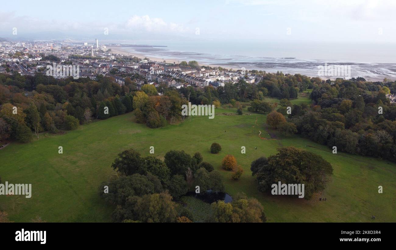 Aerial Archive photo of the City of Swansea , Swansea bay and Singleton ...